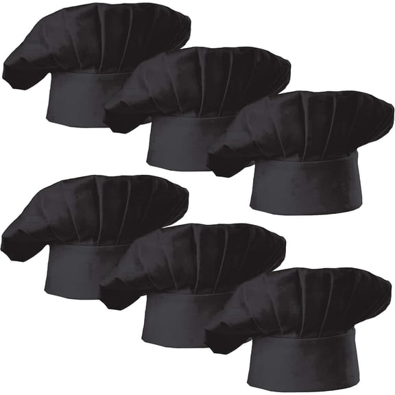 Chef Hat - Adult Adjustable Elastic Baker Cap Kitchen Cooking Costume ...