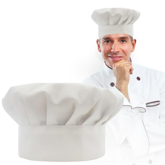 Chef Hat White A, Adult Adjustable Kitchen Cap, Cooking Chef Hat ...
