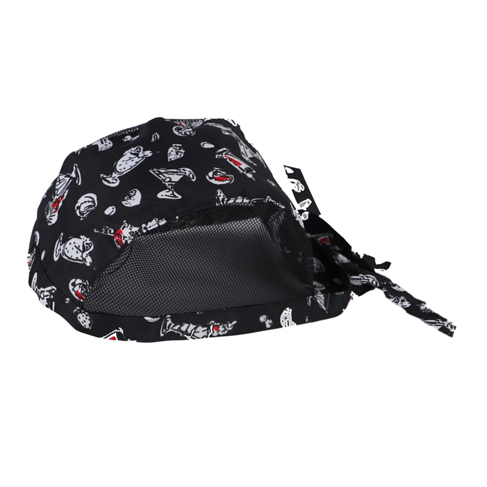 Chef Hat for Adults Headband Food Service Hair Nets Mesh Work Hat for ...