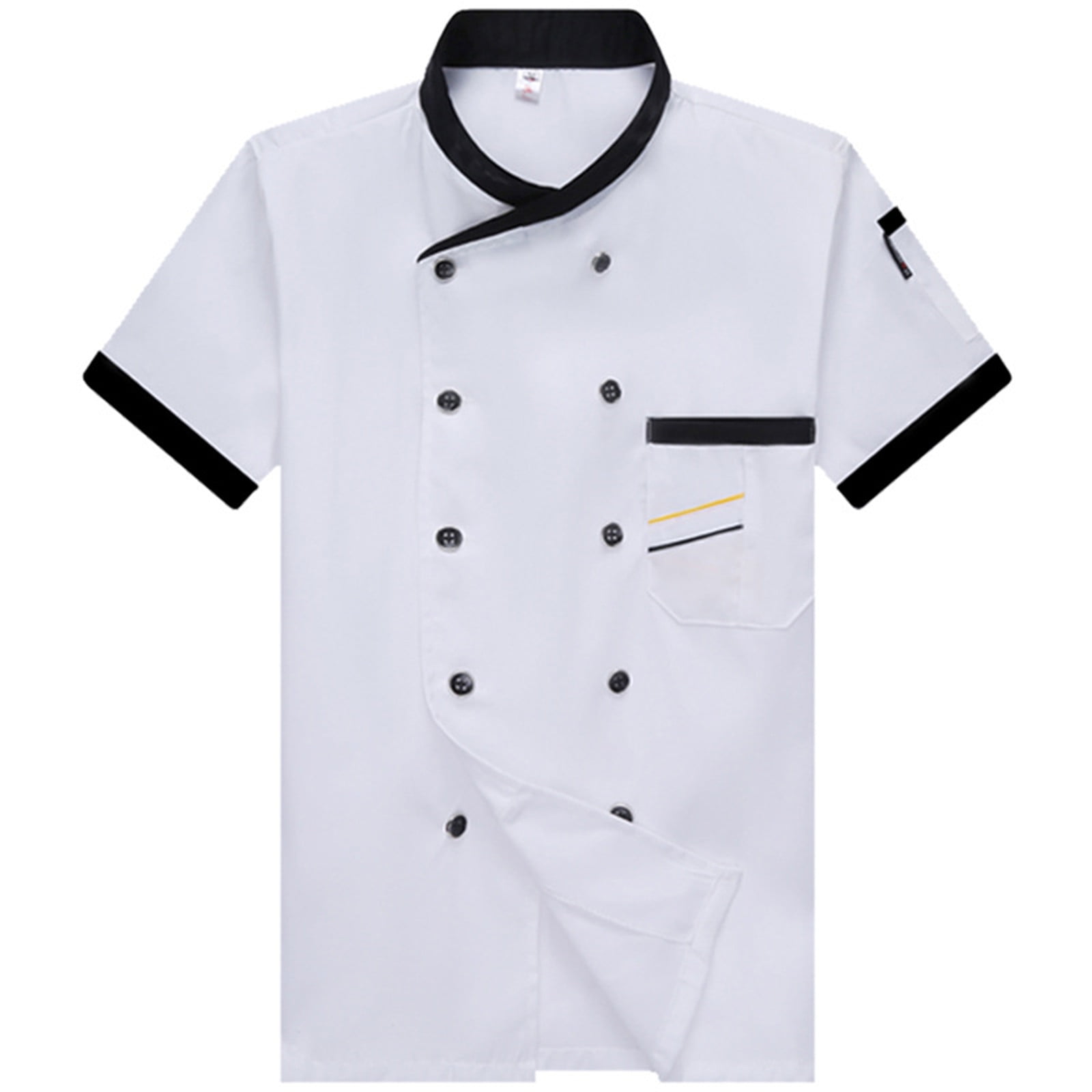 Chef Jacket for Men Short Sleeve Chef Coat Breathable, Durable Kitchen ...