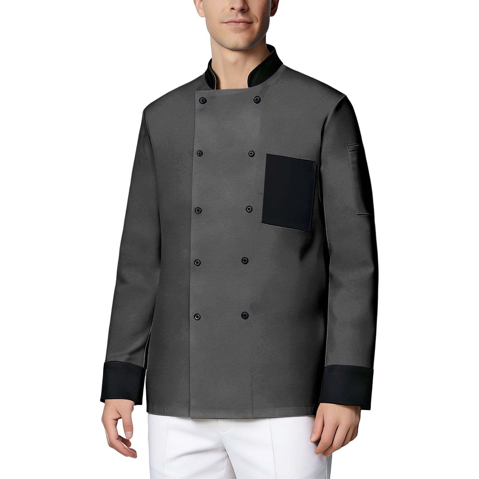 Chef Jacket for Men Women Lightweight Unisex Long Sleeve Outfit for ...