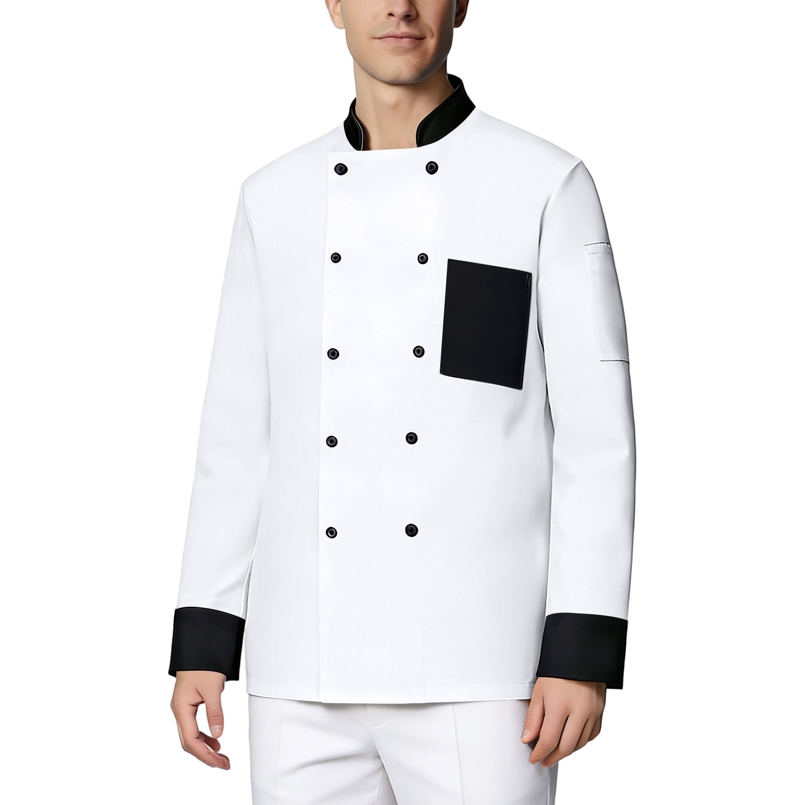 Chef Jacket for Men Women Lightweight Unisex Long Sleeve Outfit for ...
