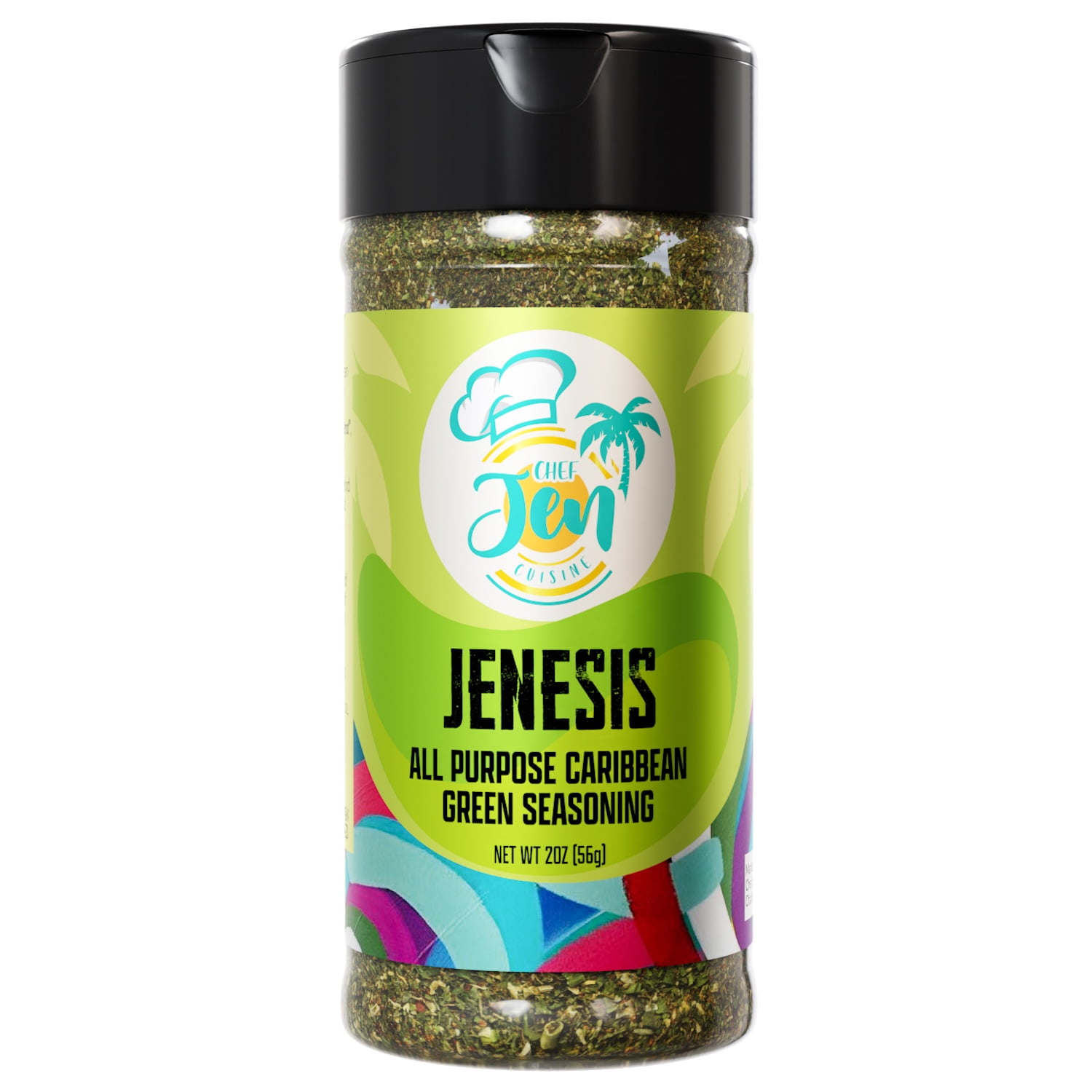 Chef Jen Cuisine Jenesis Caribbean Green Seasoning, 2 oz - Walmart.com