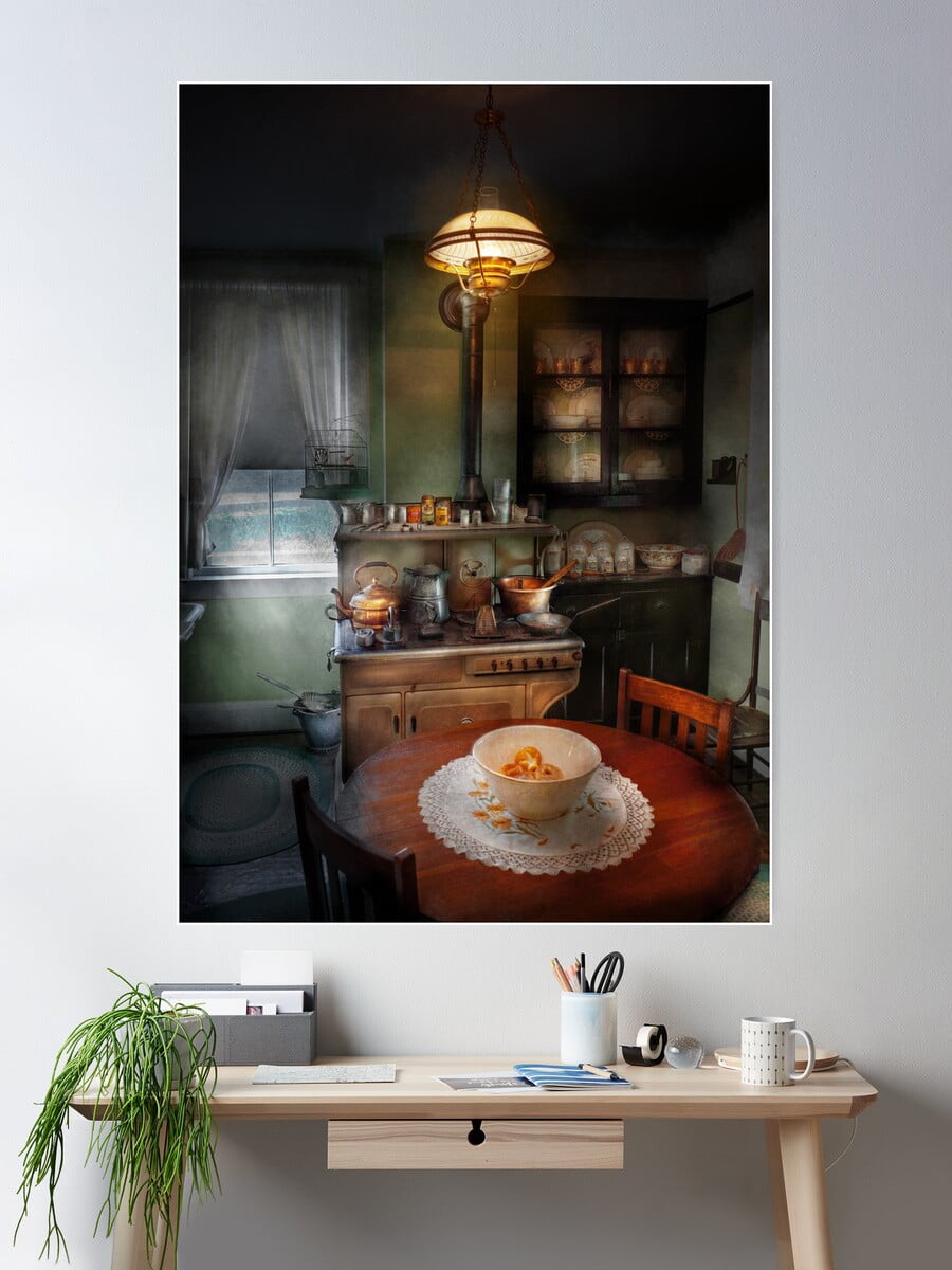 Chef - Kitchen - 1908 Kitchen Poster Wall Art, Modern Wall Decor For ...