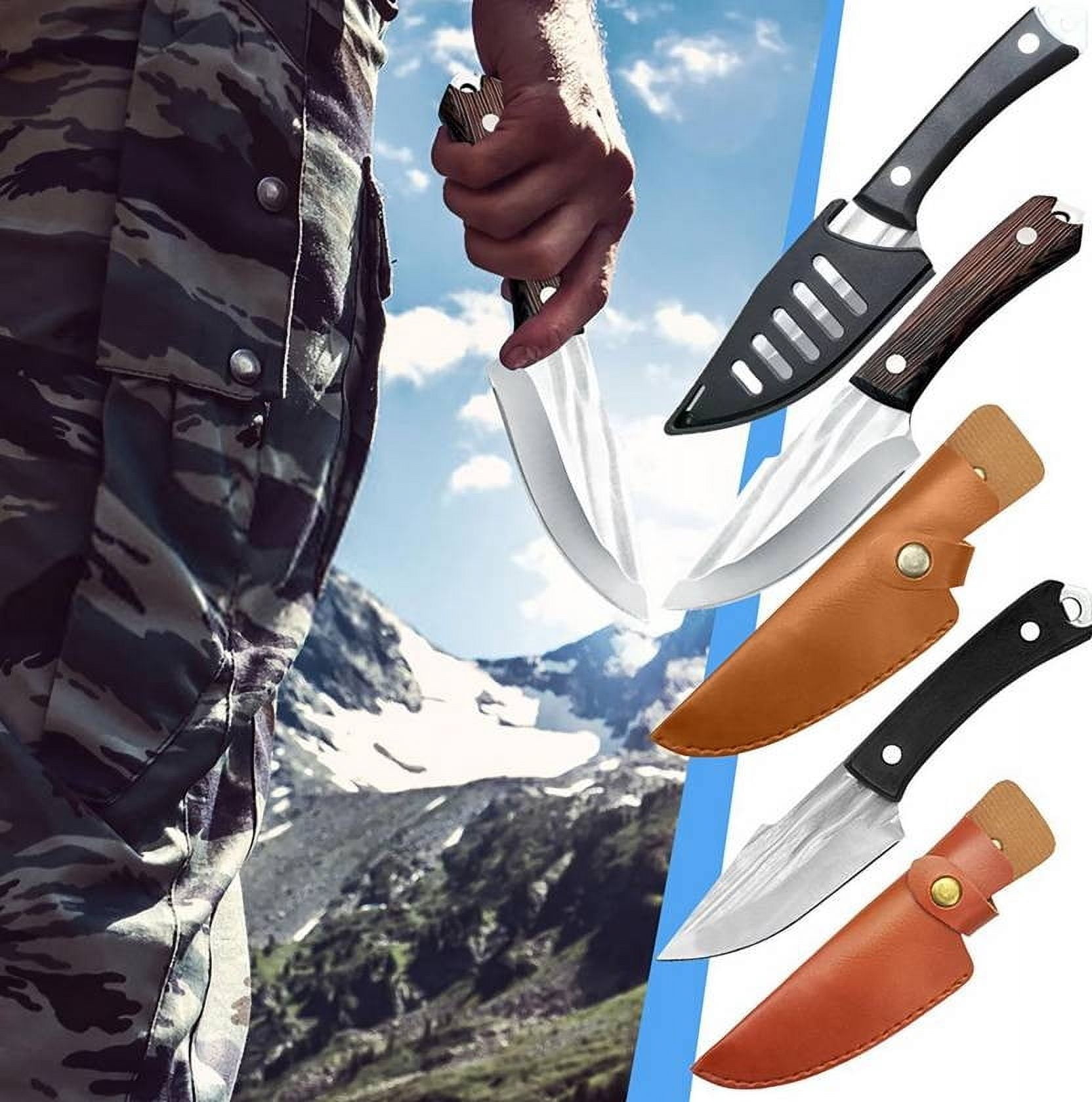 Chef Knife 4 Inch Forged High Carbon Steel Full Tang Blade with Sheath ...