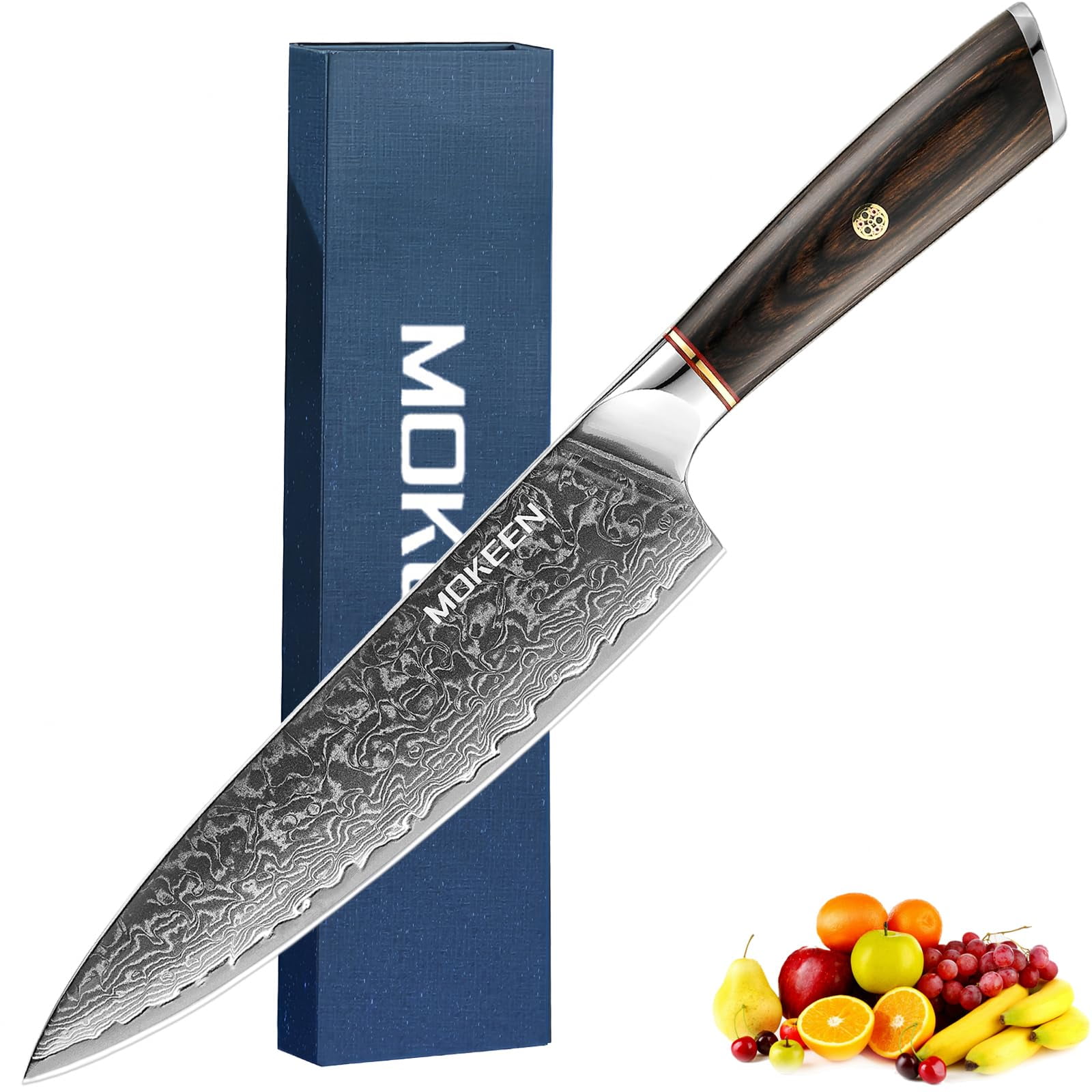 Chef Knife - 67 Layers VG10 Damascus Steel Kitchen Knife 8 Inch ...