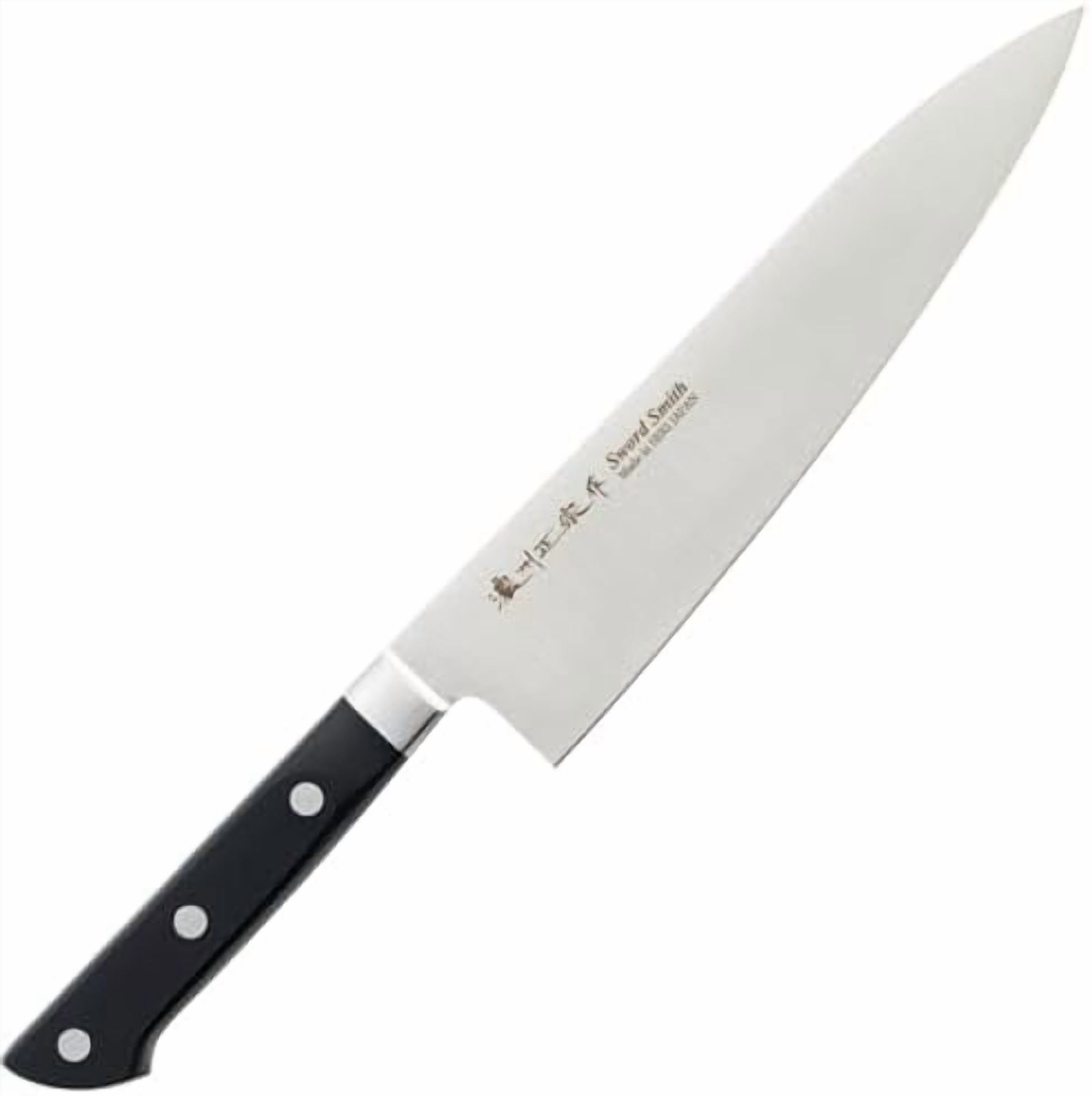 Chef Knife, 8.2 Inch Japanese knife, 濃州正宗作, Stainless steel, Black ...