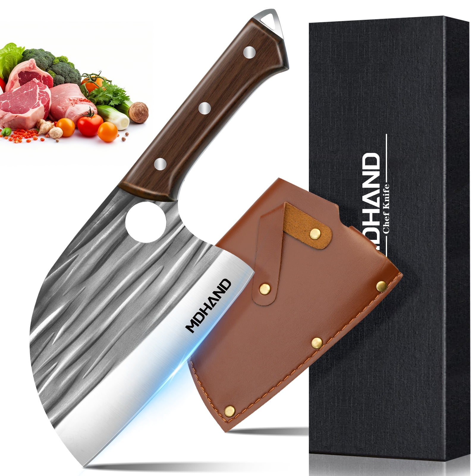 Chef Knife,DFITO 7 Inch High Carbon Stainless Steel Sharp Kitchen Knife ...