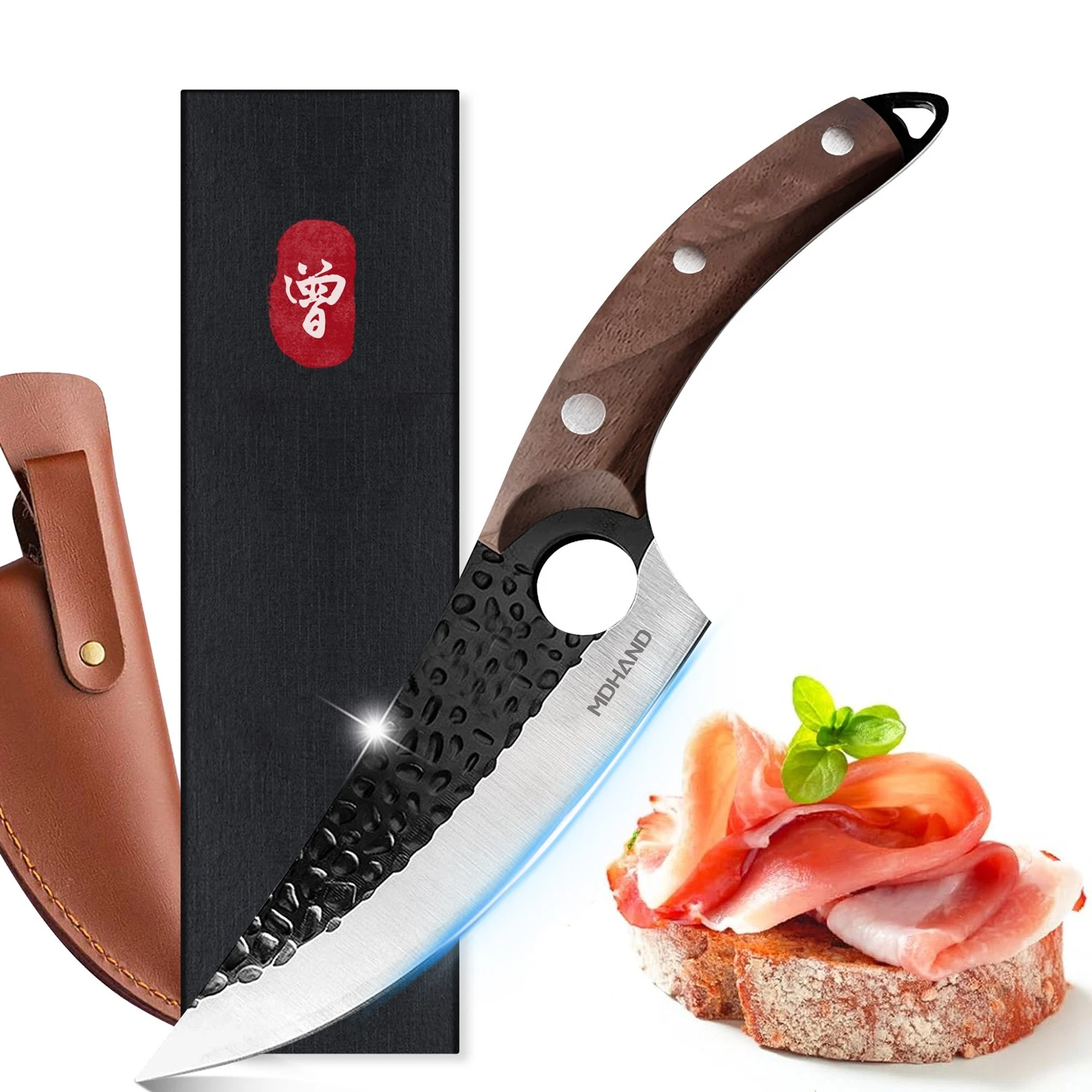 Chef Knife Kitchen Knife For Boning Cutting Chopping Hand Forged Meat ...