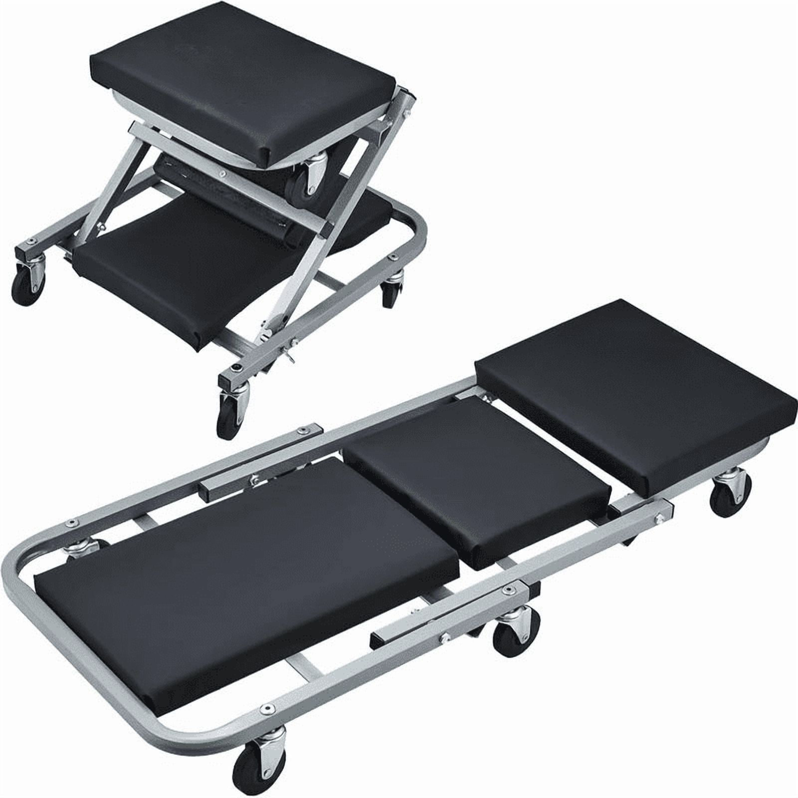 Foldable Z Garage Creeper, 36 in, 300 lbs Load Capacity Rolling Folding ...
