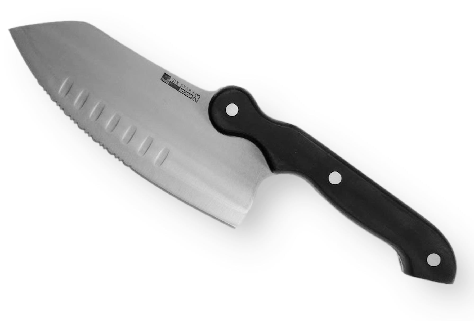 Ronco Six Star #23 Rocking Santoku Chef Knife, Forever Sharp Stainless ...
