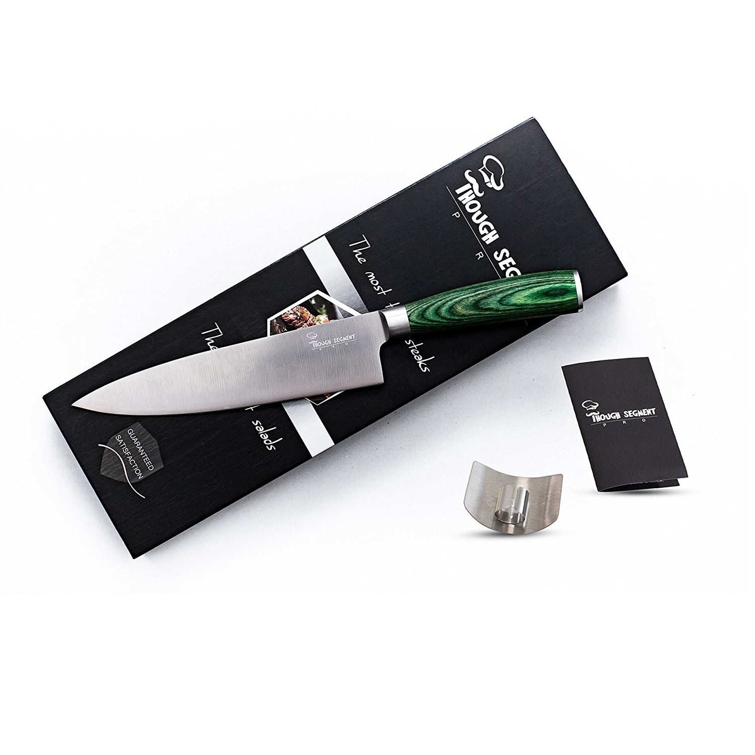 Chef Knife and Finger Protector Set with 8 Inch Multipurpose Kitchen ...