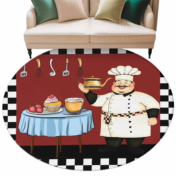 Chef Large Area Rugs for Bedroom Living Room, Soft Non Slip Carpet ...