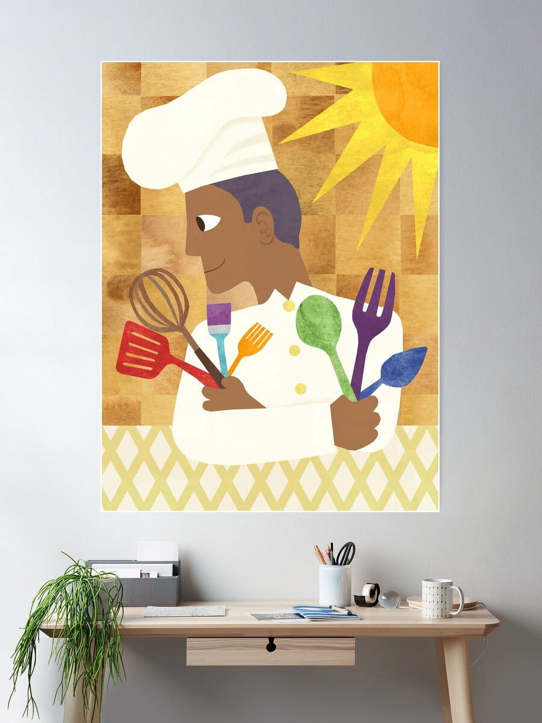 Chef Louis-Philippe Poster Wall Art Modern Wall Decor For Living Room ...