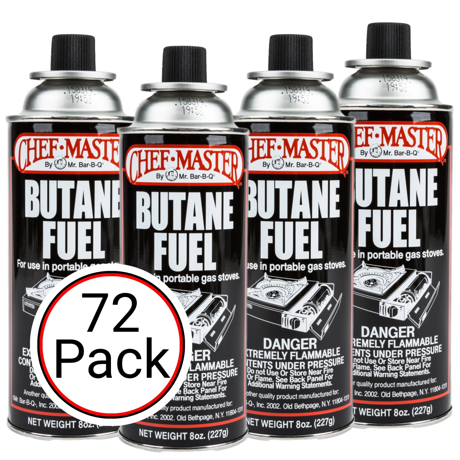 Free Shipping! Chef Master 90340 | Pack of 72 Butane Fuel Cylinders ...