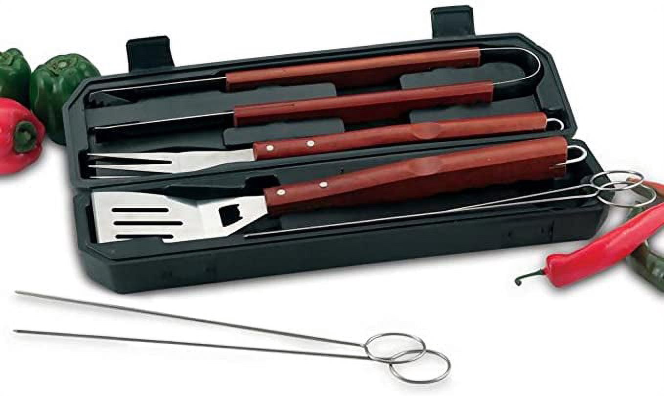 Chef-Master KTBQ7 8 Piece Barbeque Set in Carrying Case - Walmart.com