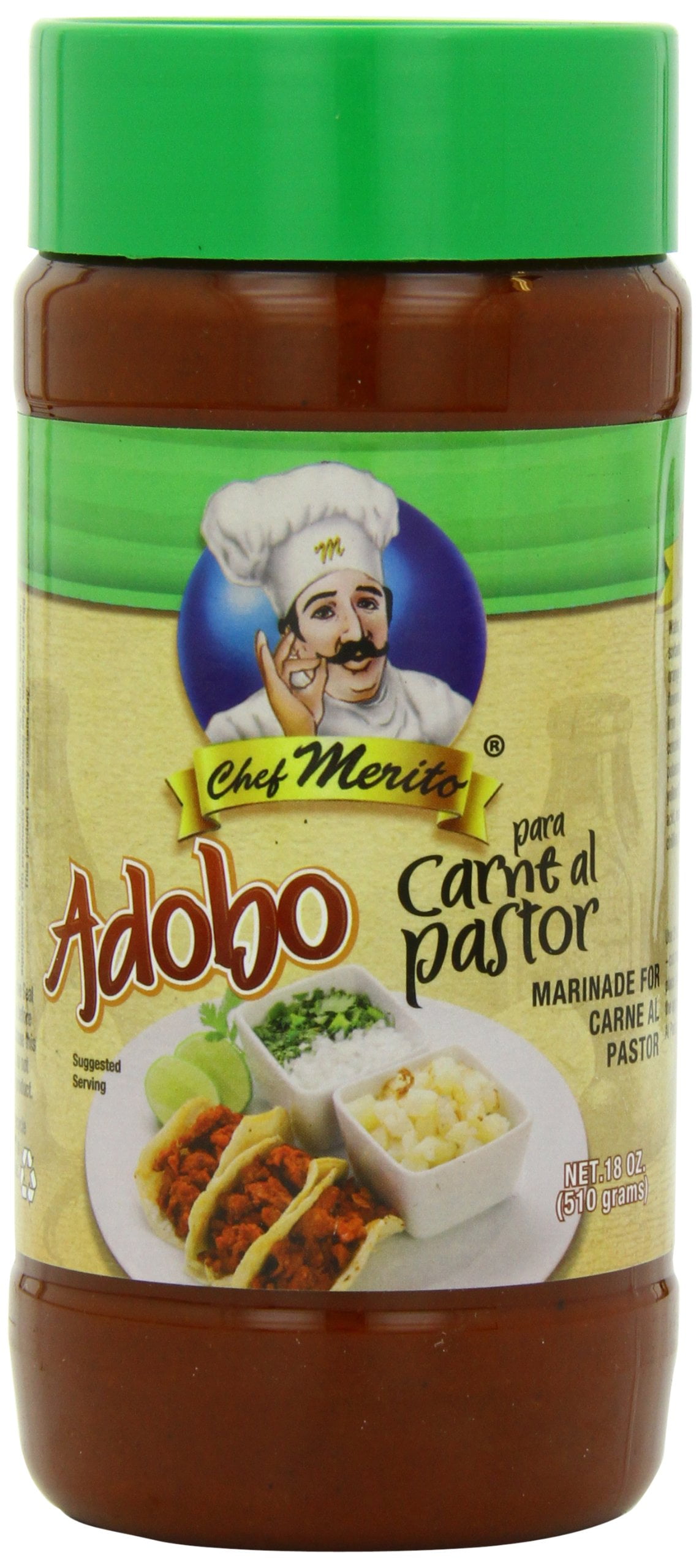 Chef Merito Adobo Carne CI30 Al Pastor, 18.0 Ounce - Walmart.com
