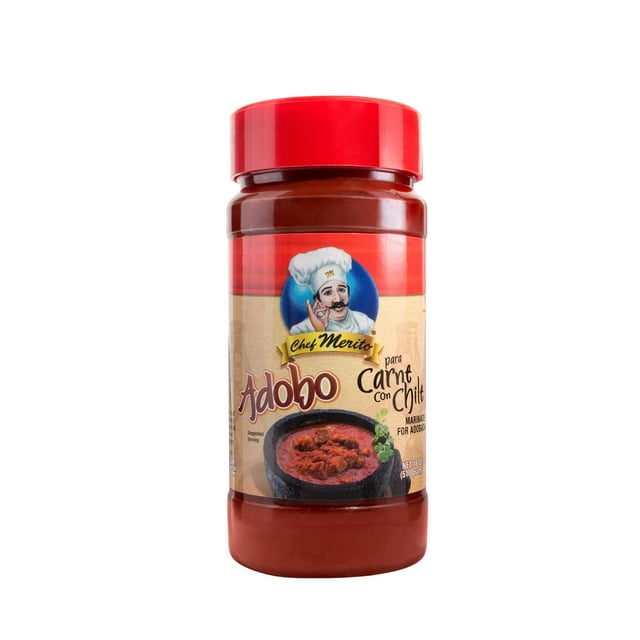 Chef Merito Adobo Carne MMF7 Con Chile Marinade 18 Ounces Pack of One ...