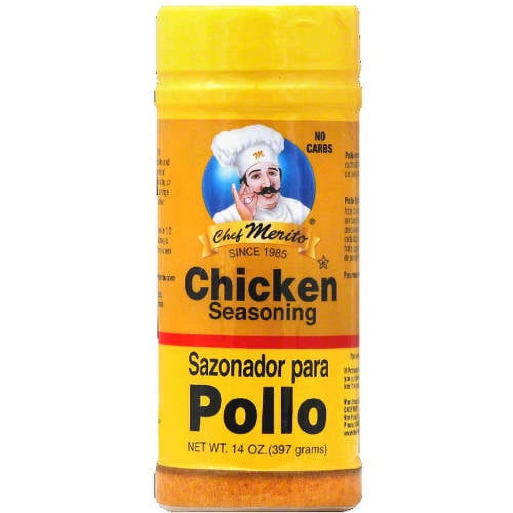 Chef Merito Chicken Seasoning, 14 oz, (Pack of 6) - Walmart Business ...
