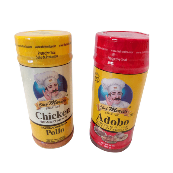 Chef Merito Chicken Seasoning Pollo and Adobo Creole Style Seasoning ...