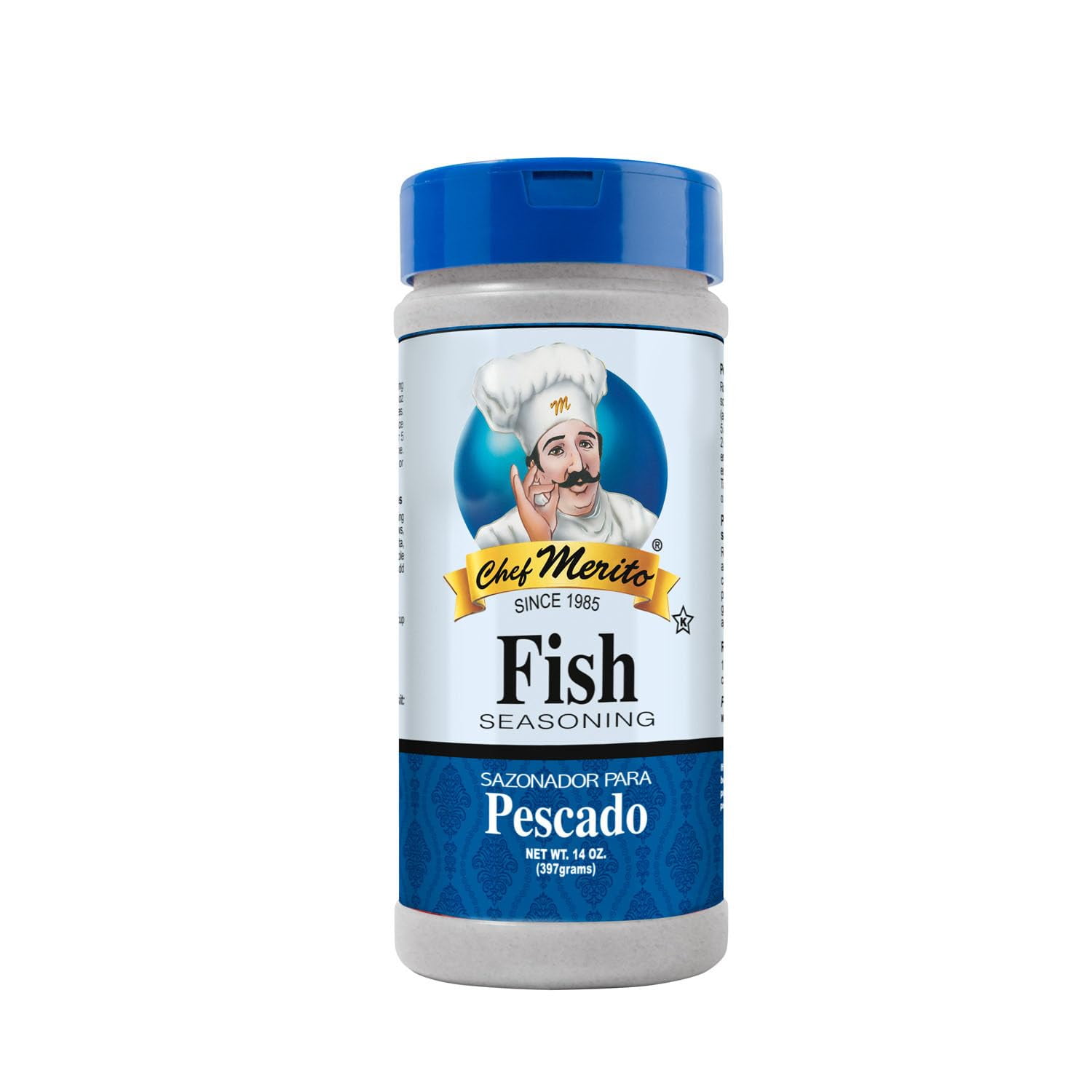 Chef Merito | Fish MFF30 Seasoning | 14 Ounces | Pack of One | Large ...