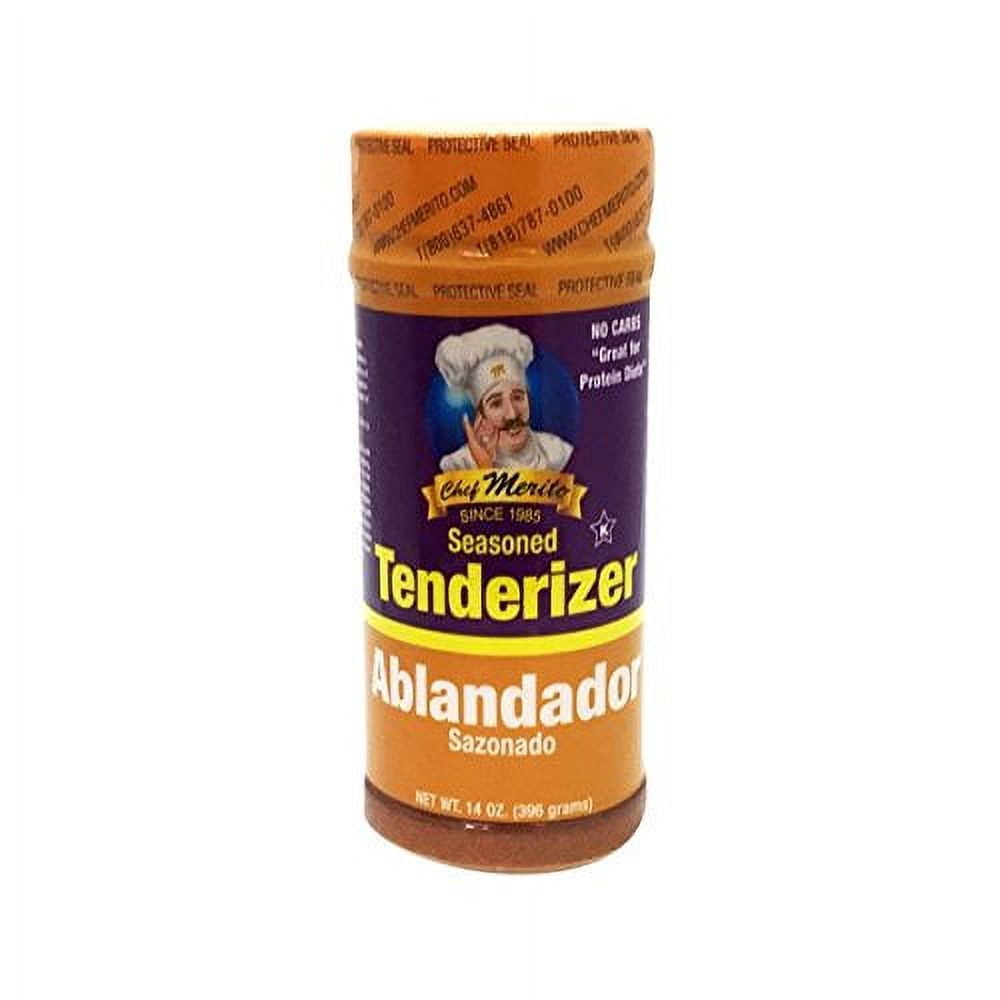 Chef Merito Seasoned Tenderizer MZF22 14 oz | Perfect for Beef, Pork ...