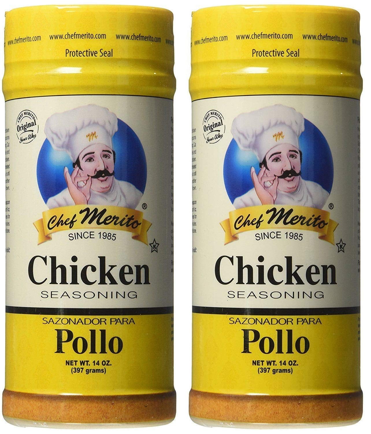 Chef Merito Seasoning AJH3 Powder (Chicken, 14 oz x 2 pk) - Walmart.com