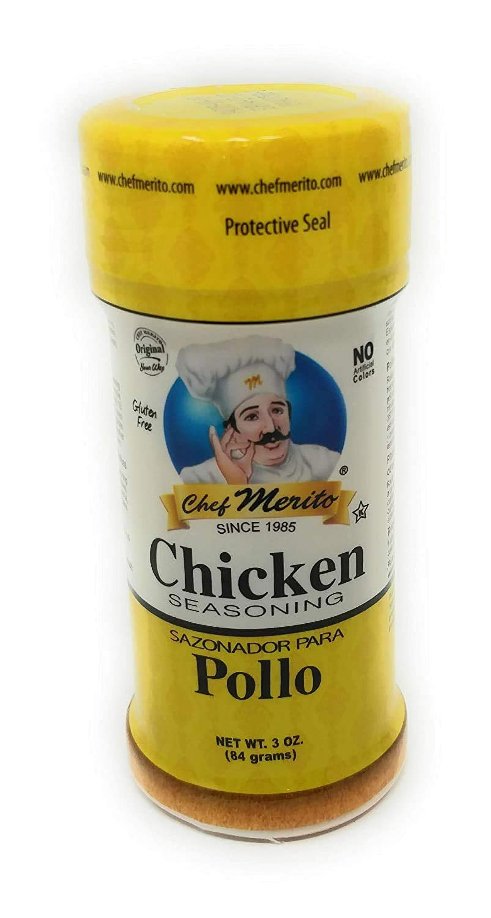Chef Merito Seasoning Chicken, MZF22 3 oz - Walmart.com