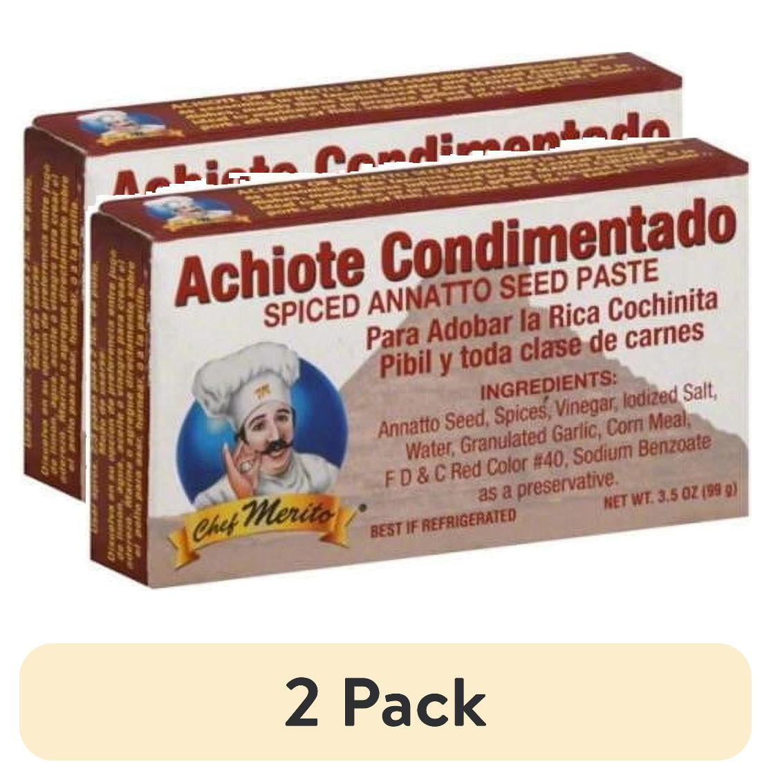 (2 pack) Chef Merito Achiote Seasoning Paste, 3.5 Oz - Walmart.com