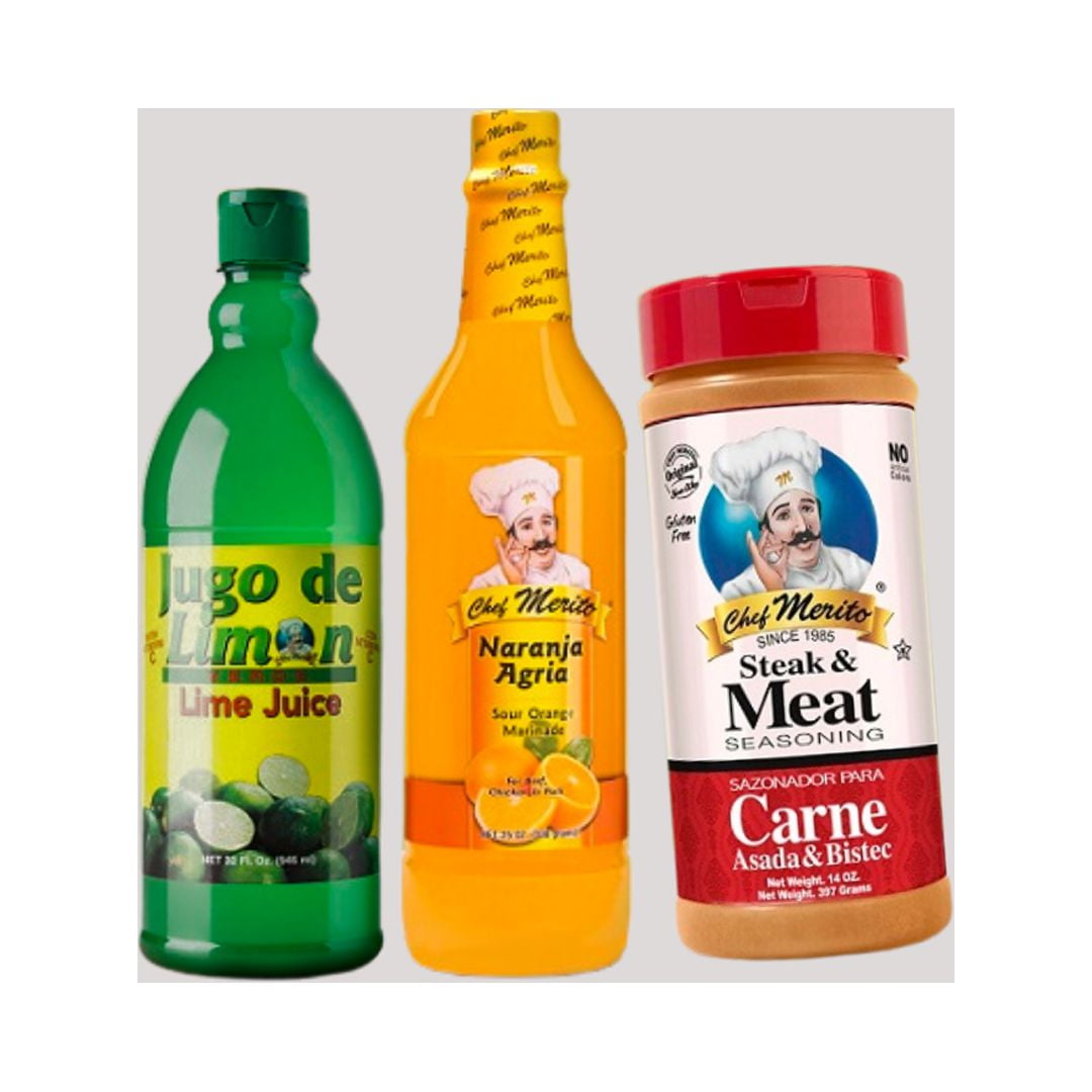 Chef Merito - Ultimate Meat Marinade Kit - Carne Asada - Walmart.com