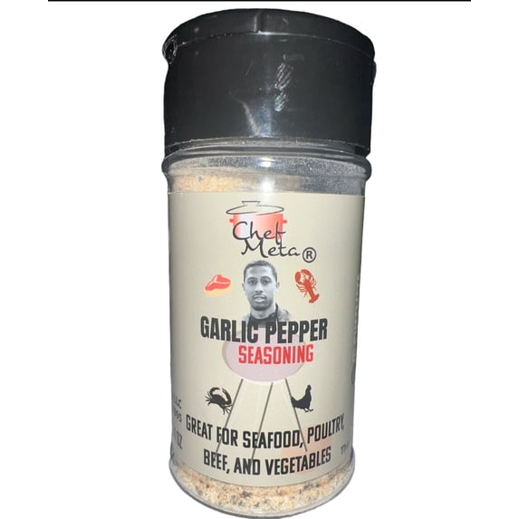 Chef Meta Garlic Pepper Seasoning 2.24oz - Walmart.com