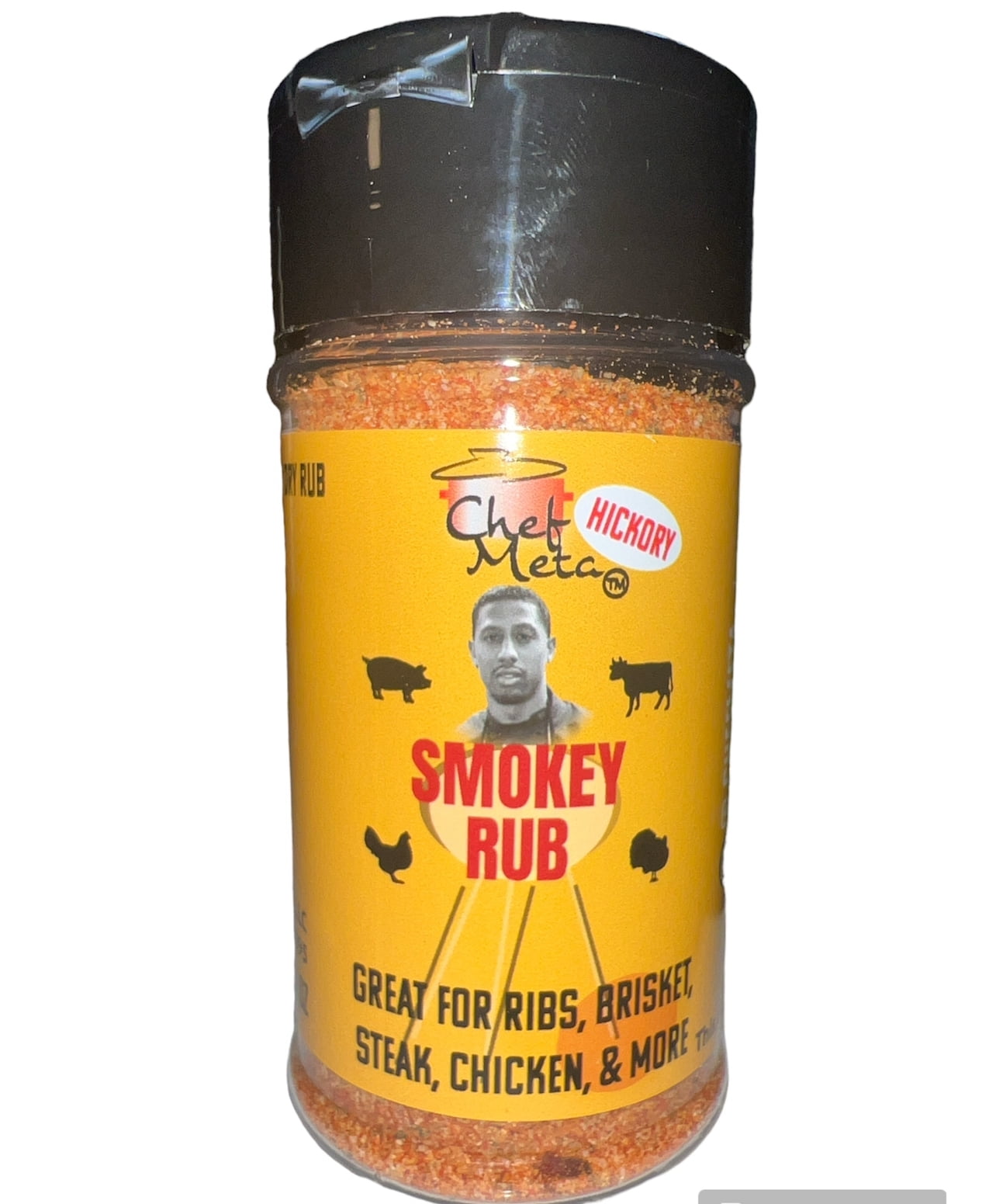 Chef Meta Smokey Rub Hickory BBQ Seasoning 2.31oz - Walmart.com