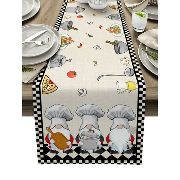 Chef Midget Kitchen Table Runner ration Home r Dinner Table ration ...