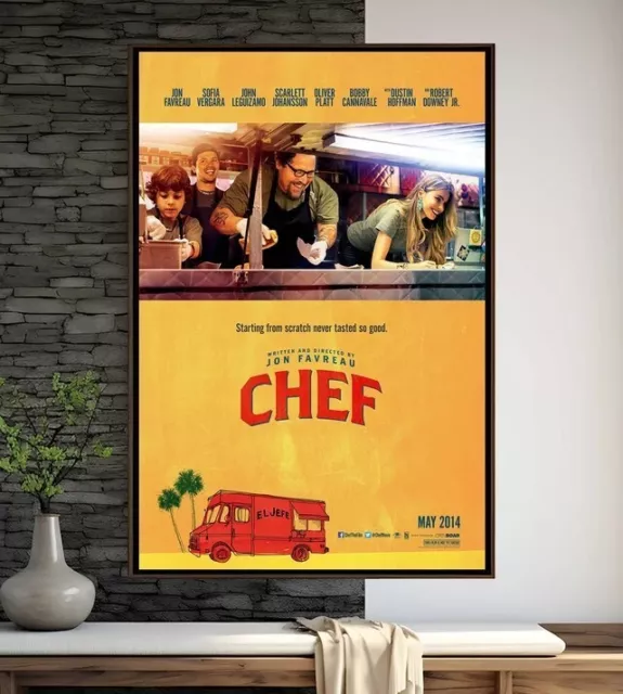 Chef Movie Poster, High Quality Print, Movie Art, Wall Decor, Film Fan ...