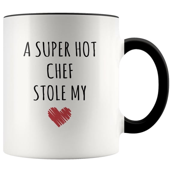 Chef Mug, A er Hohef S1tole My Heart Accent Mug, Chef Gift, Chef Wife ...