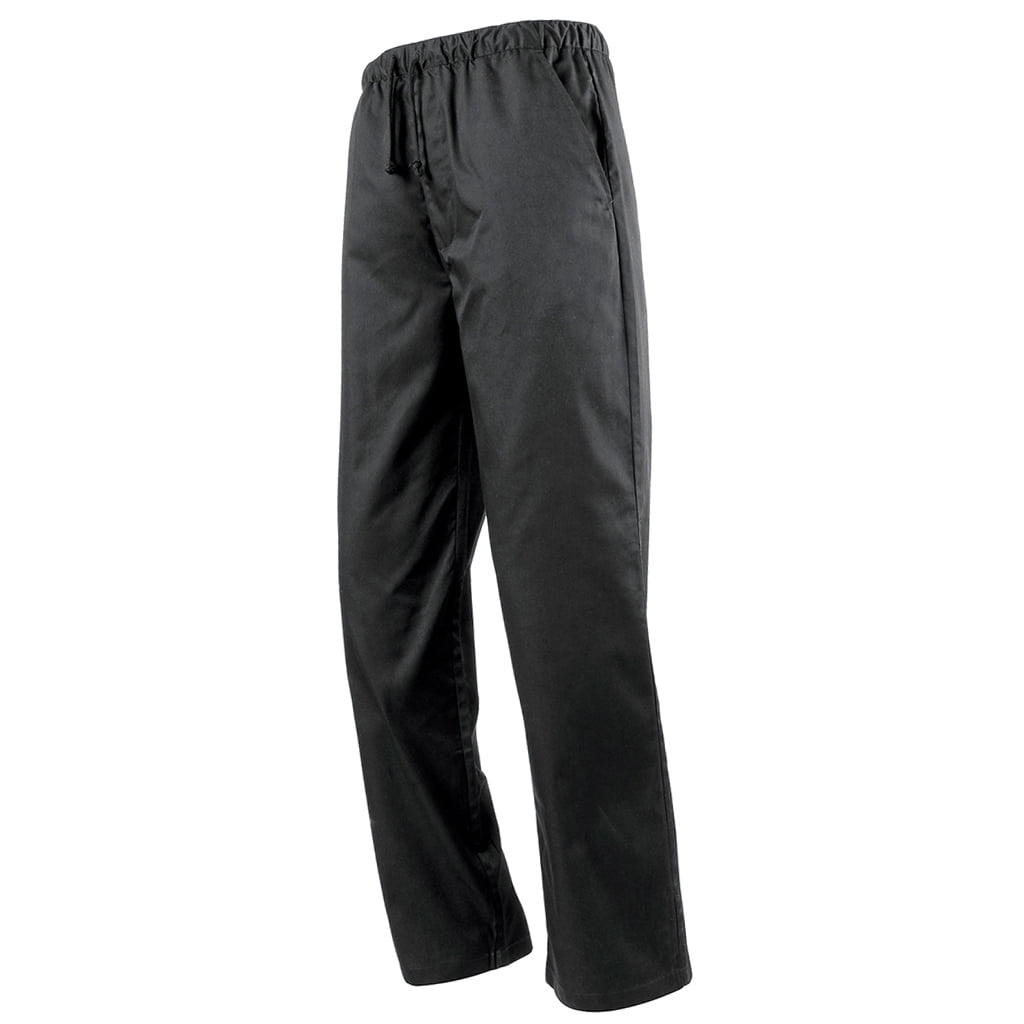 Chef Pants Restaurant Elastic Work Trousers TypeA Black - Walmart.com