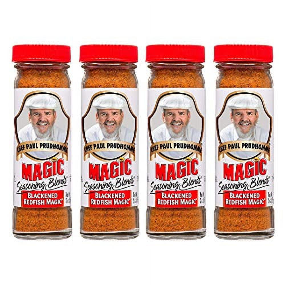 Pack of 4 Chef Paul Blackened Redfish Magic Seasoning, 2-Ounce bottles ...