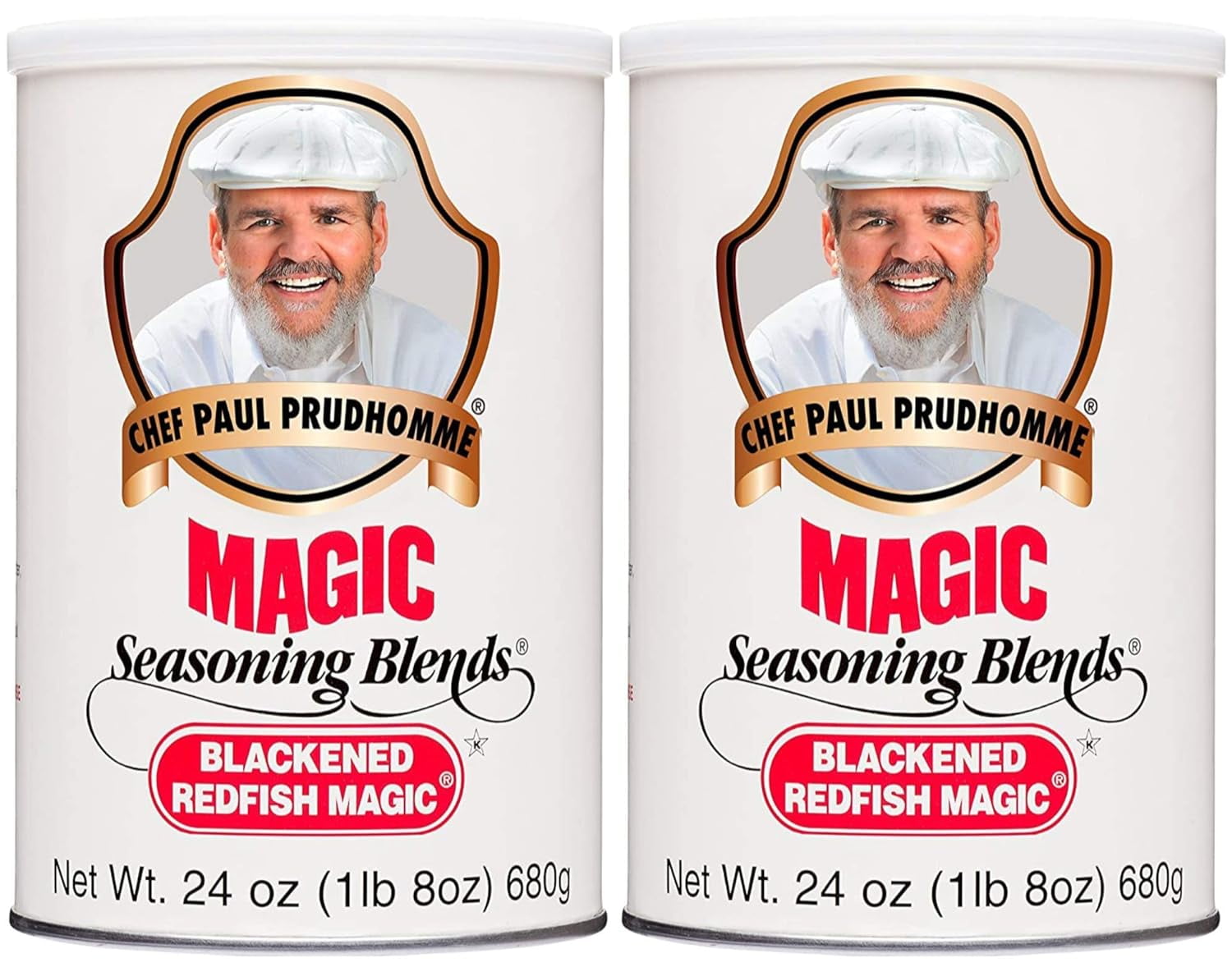 Chef Paul Blackened Redfish Magic Seasoning, 24-Ounce Canisters (Pack ...