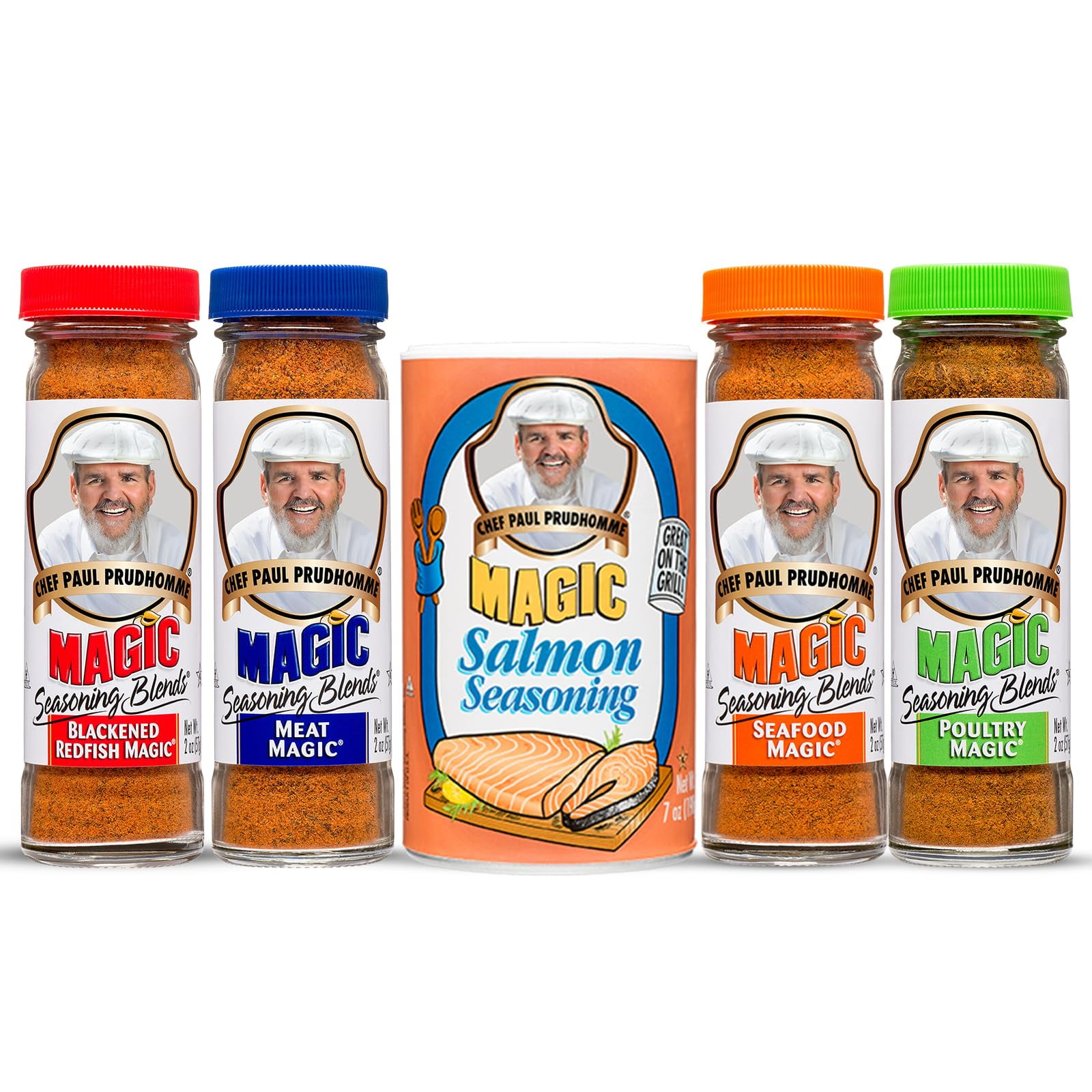 Chef Paul Magic Seasoning AKF18 Blends Variety Pack | Fish & Meat ...
