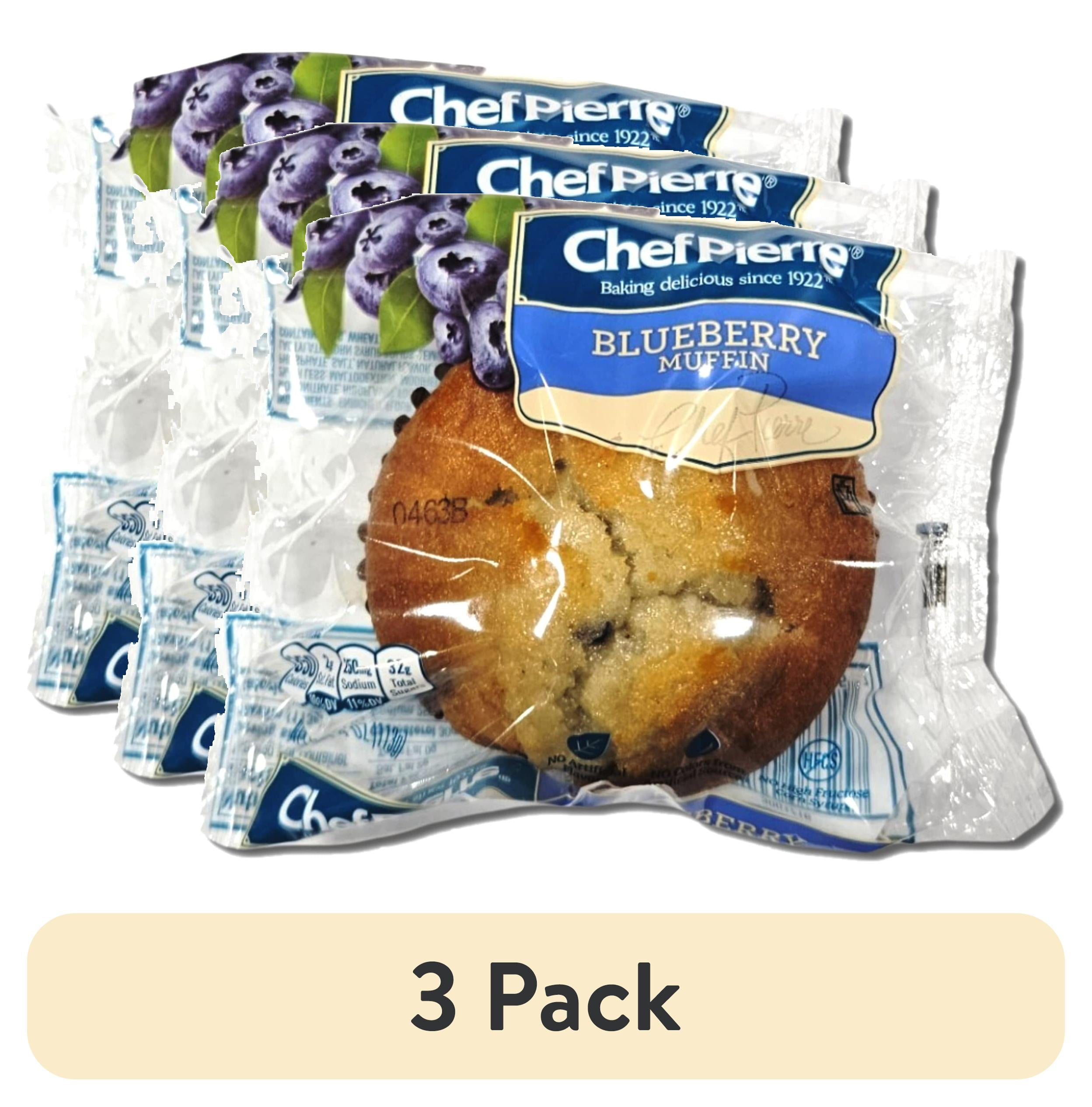 (3 pack) Chef Pierre Blueberry Muffins Individually Wrapped Value Pack ...