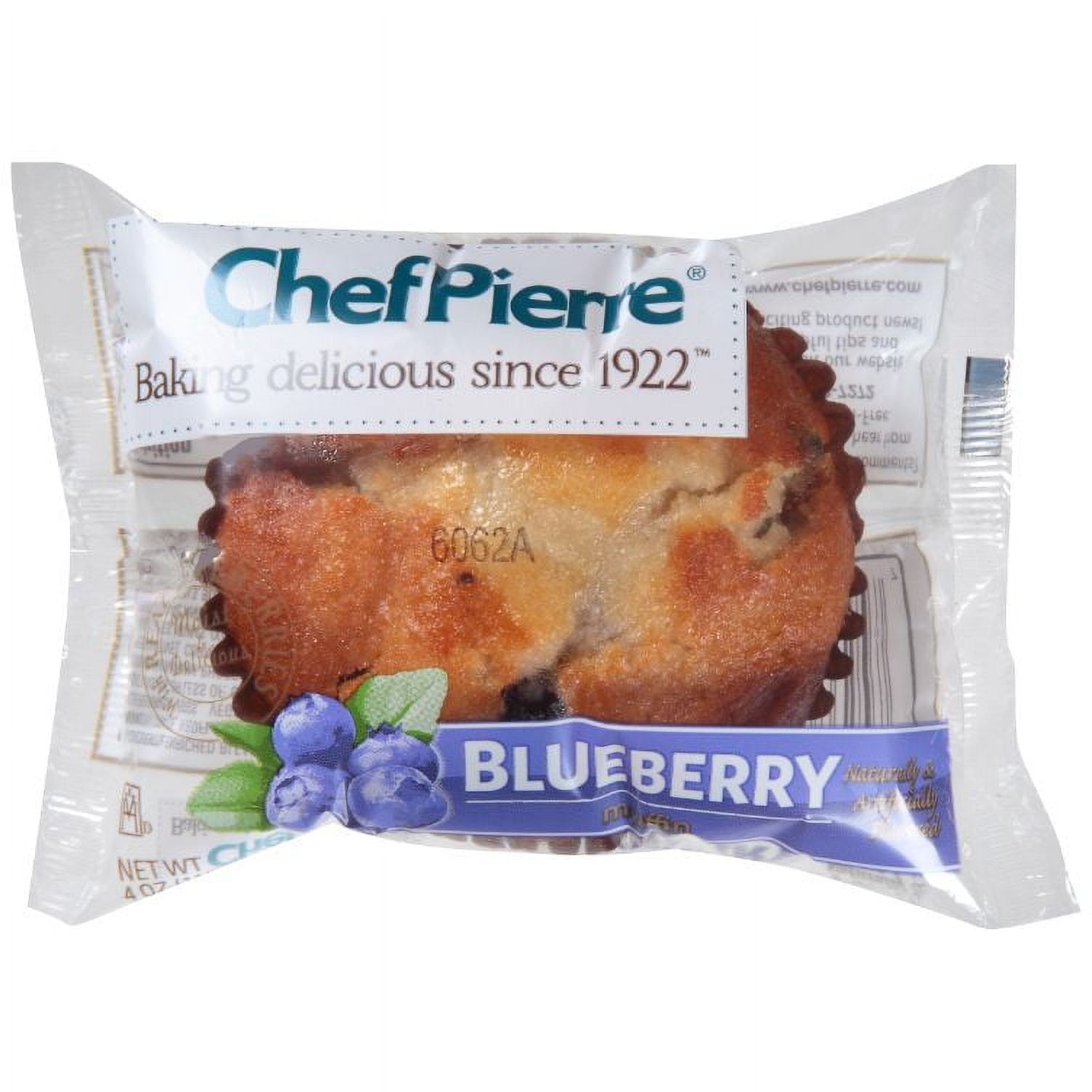 Chef Pierre Blueberry Individually Wrapped Muffin 4oz (PACK OF 24 ...