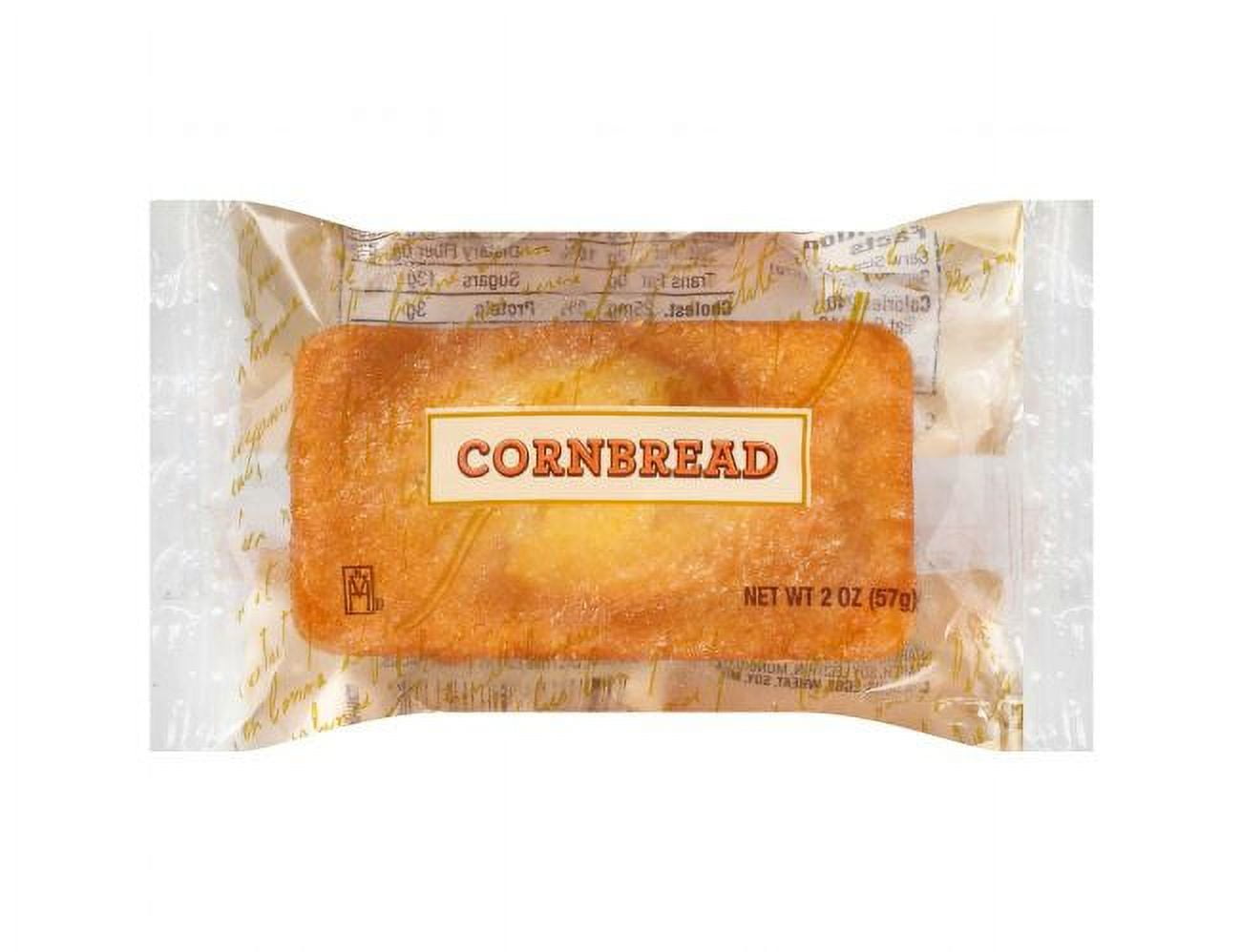 Chef Pierre Individually Wrapped Mini Cornbread Loaf, 2 Ounce - 48 Per ...