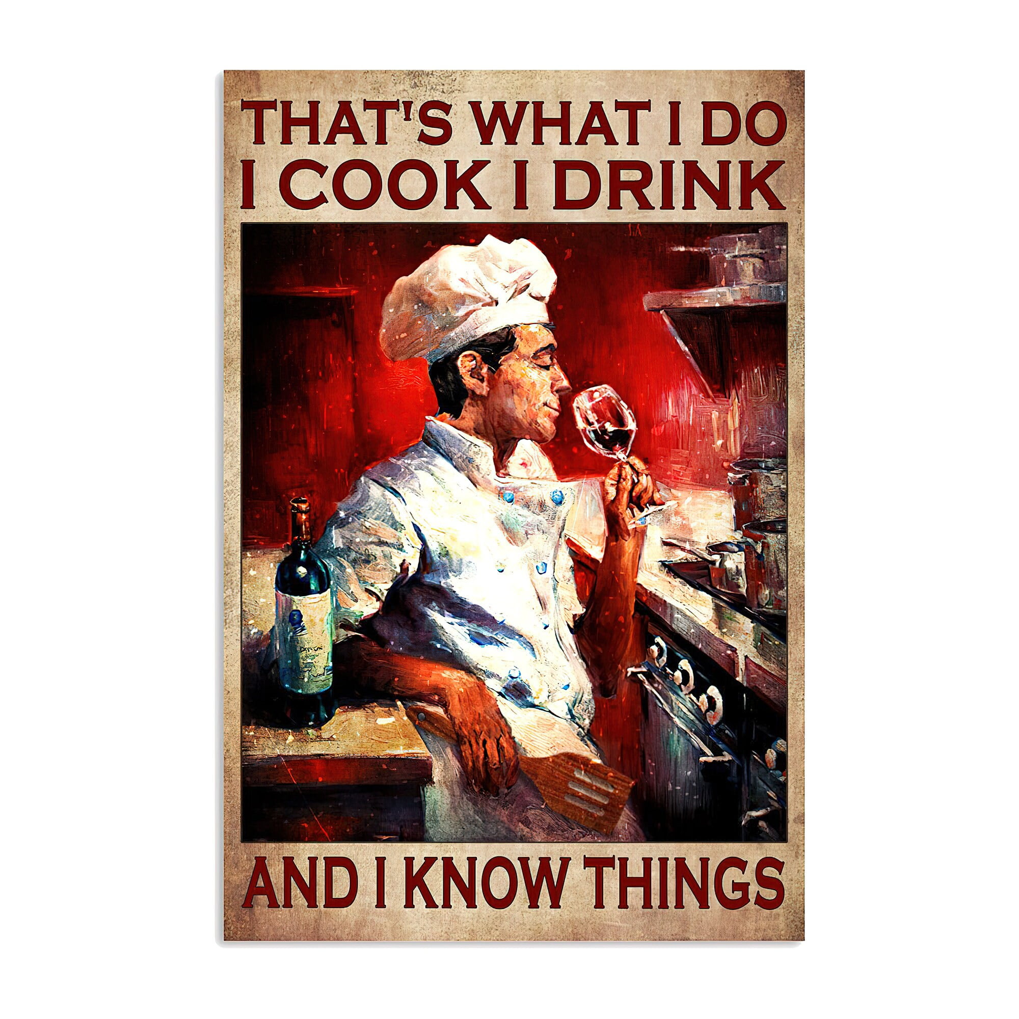Chef Poster, Kitchen Decor, Cooker Poster, Love Cooking Poster,Interior ...