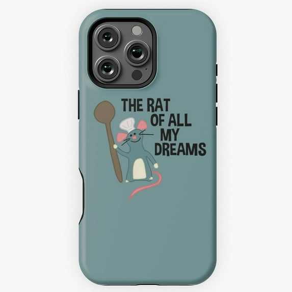 Chef Rat Blue Culinary Art Style iPhone Case 17 16 15 14 13 12 11 Pro ...