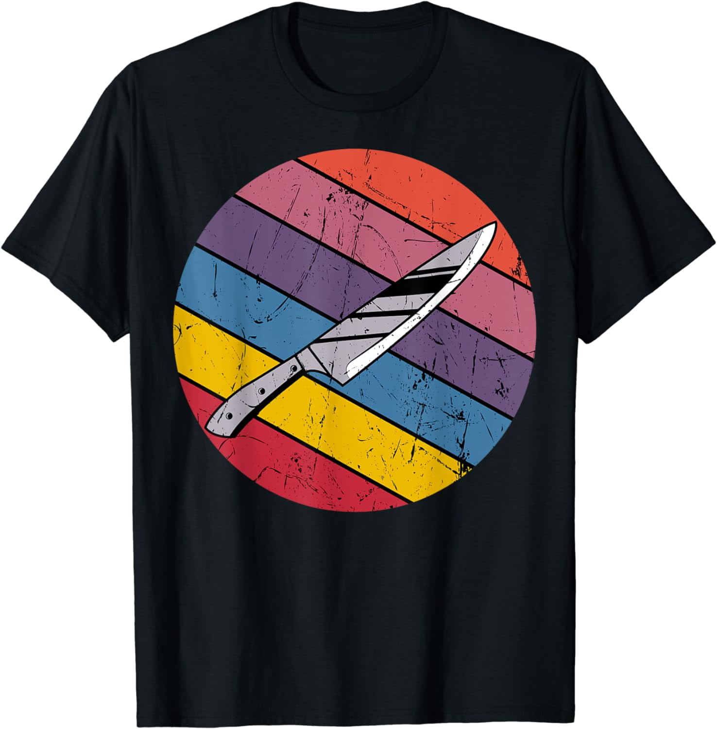 Chef Retro Kitchen Knife Culinary Vintage Cuisine Cook T-Shirt ...