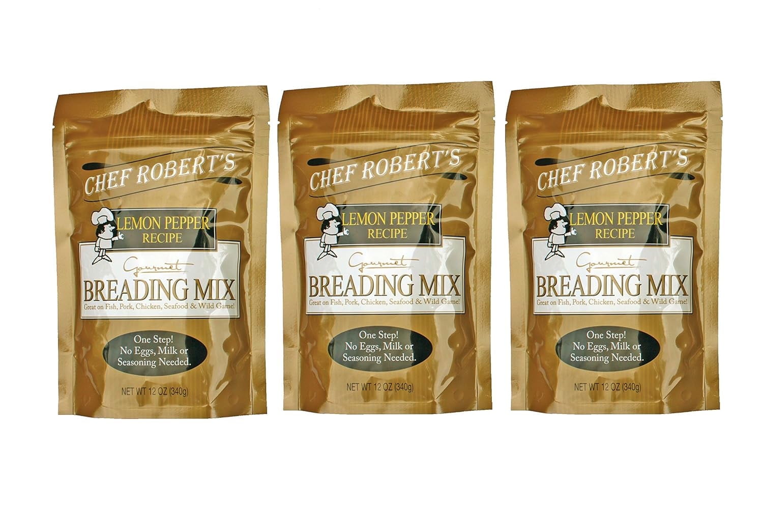 Chef Robert's Gourmet Breading Mix, Lemon Pepper, 3-Pack, 36 oz ...