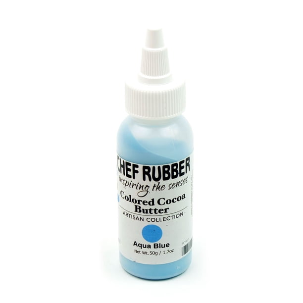 Chef Rubber Cocoa Butter, Artisan Collection - Aqua Blue, 1.7 Ounce ...