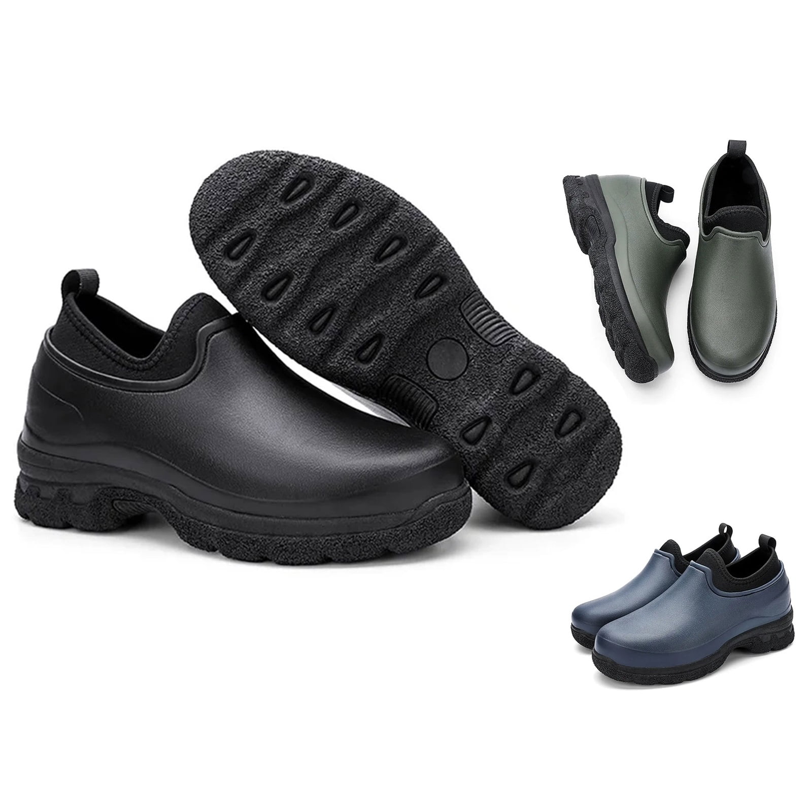 Chef Shoes for Men Slip Resistant Work Shoes, Women Lightweight Slip-On ...