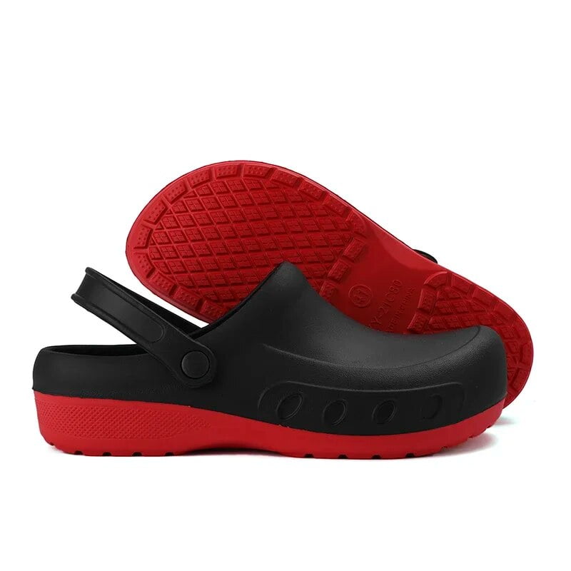 Chef Shoes for Men Summer Anti-slip Kitchen Shoes Comfortable Garden ...