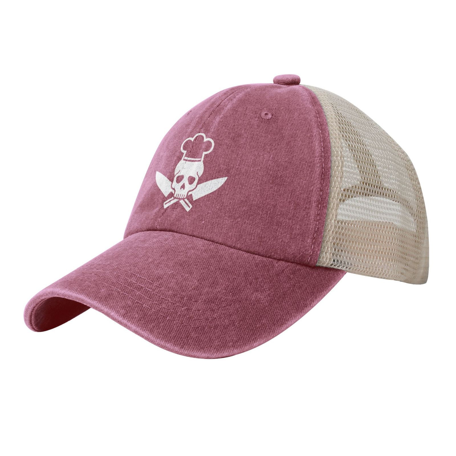 Chef Skull By Baseball Cap Trucker Hat For Men Women Adjustable Outdoor ...